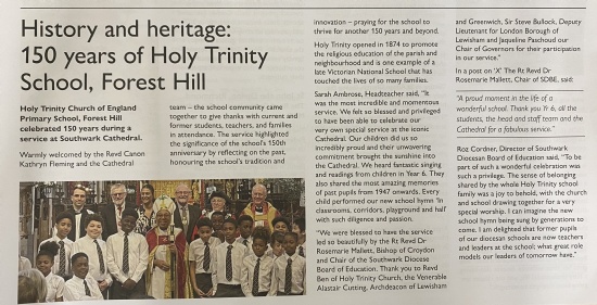 Holy Trinity CofE Primary School - Holy Trinity in the News